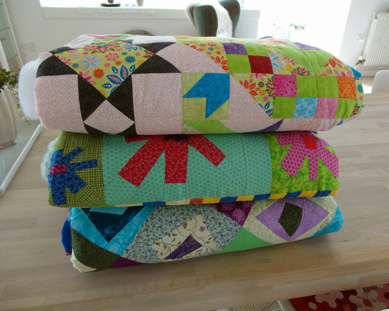 Patchwork-blomsten: Jeg havde en plan i morges .....