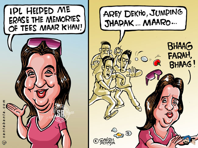 05-04-2013 Santa Banta : Satish Acharya Cartoon-2 | Cartoons & Cartoonists