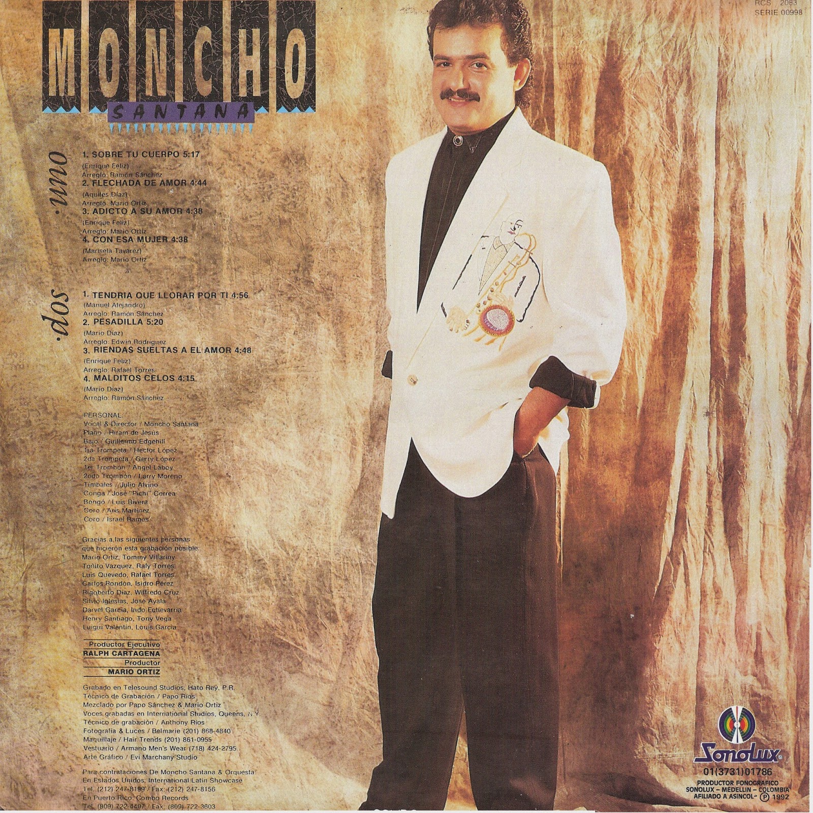 SALSA VIDA: 1992 From Cali With Love - Moncho Santana