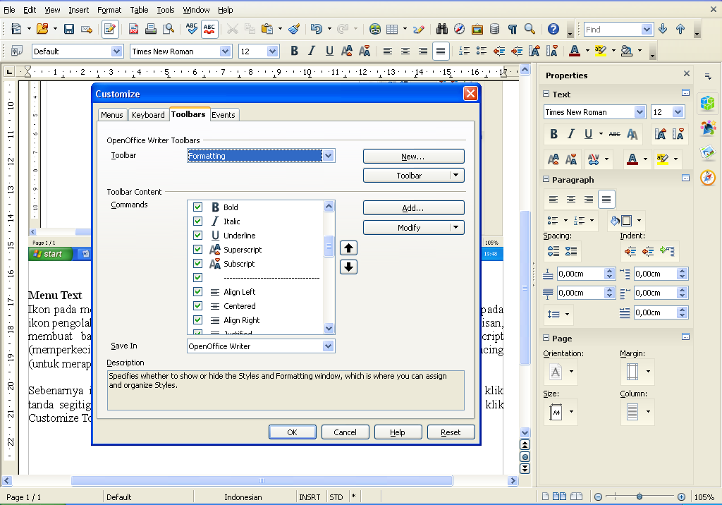Sidebar Apache Openoffice Wiki
