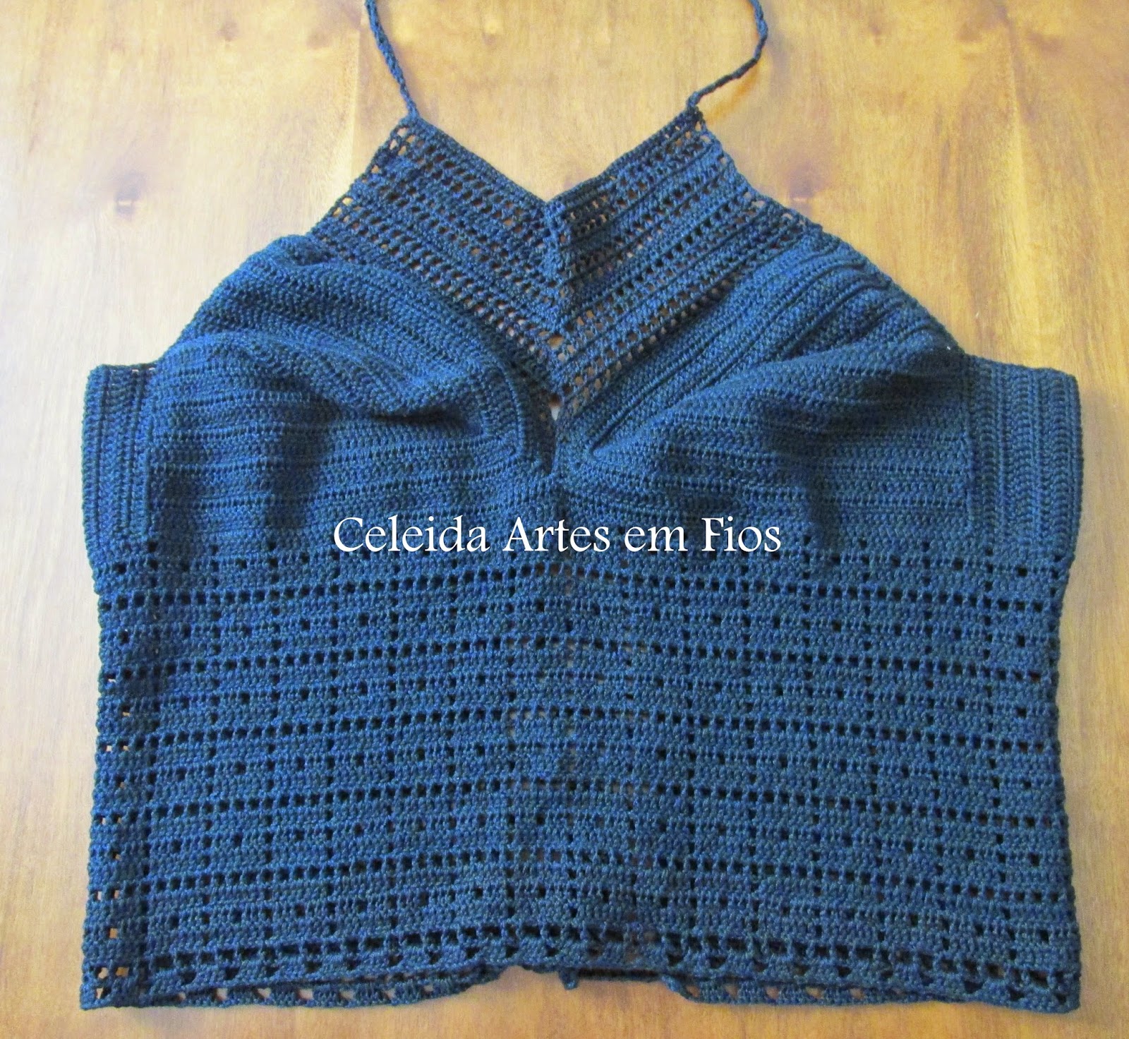 Celeida Ribeiro: Cropped Top Plus Size de crochê!