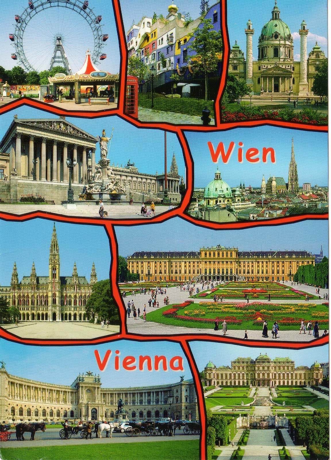 Postcards & Stamps Diary: Buildings of Vienna