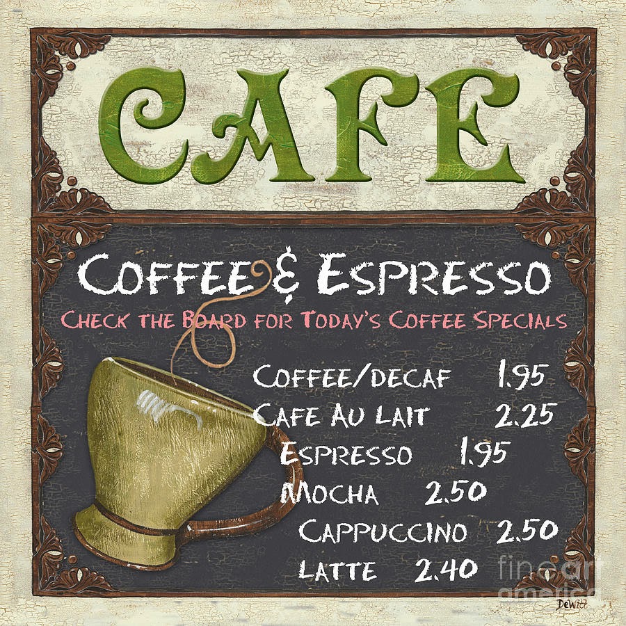 Vintage French Cafe Sign | Cafe Story