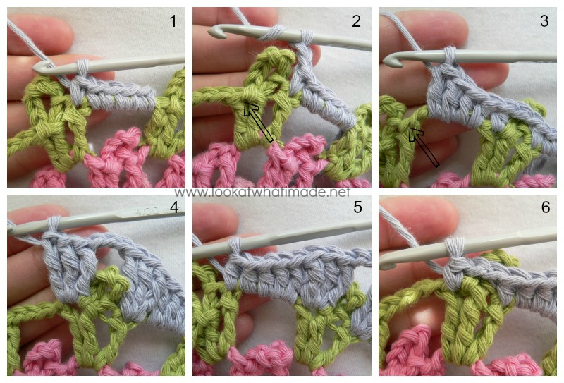 Tina's handicraft : Crocodile Flower Crochet Square Pattern