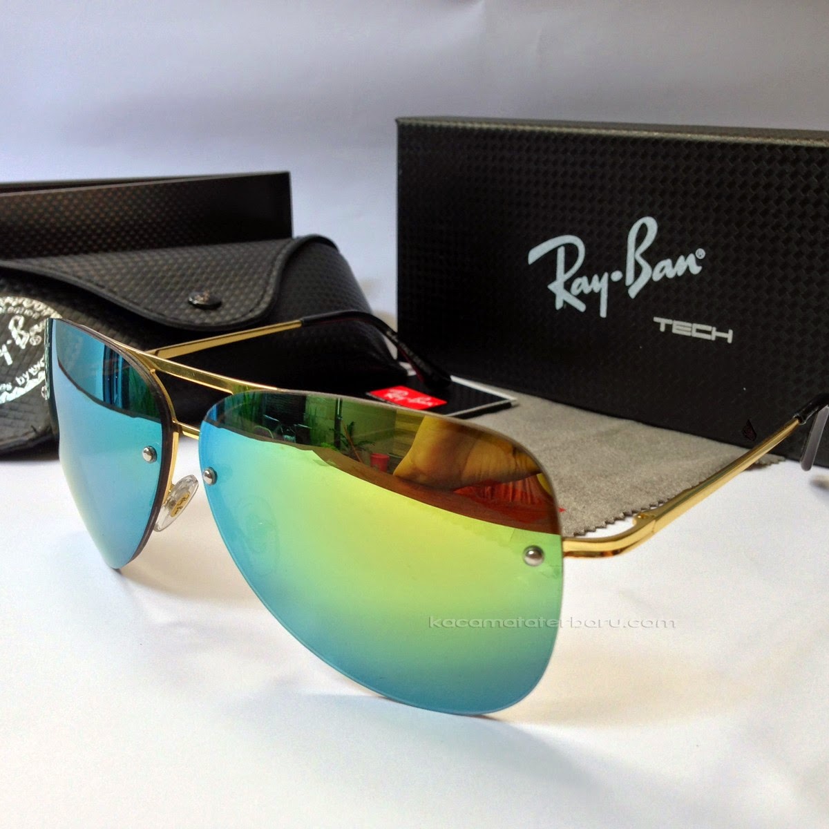 Jual Jual Kacamata Rayban Aviator Bor Half RB8142 Model Terbaru 2017 2018
