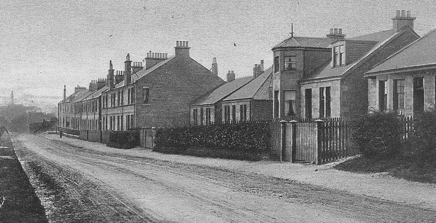 Tour Scotland: Old Photograph Jerviston Road Motherwell Scotland
