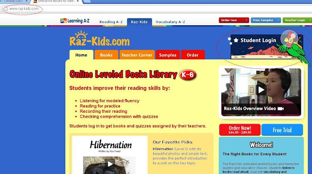 ISGR PYP 4: Raz Kids help with login