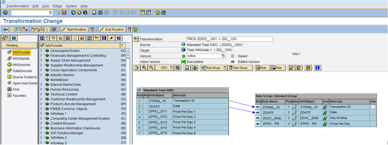 Daily SAP BusinessObject BI Support: Transposing the Fields in SAP BW Transformation