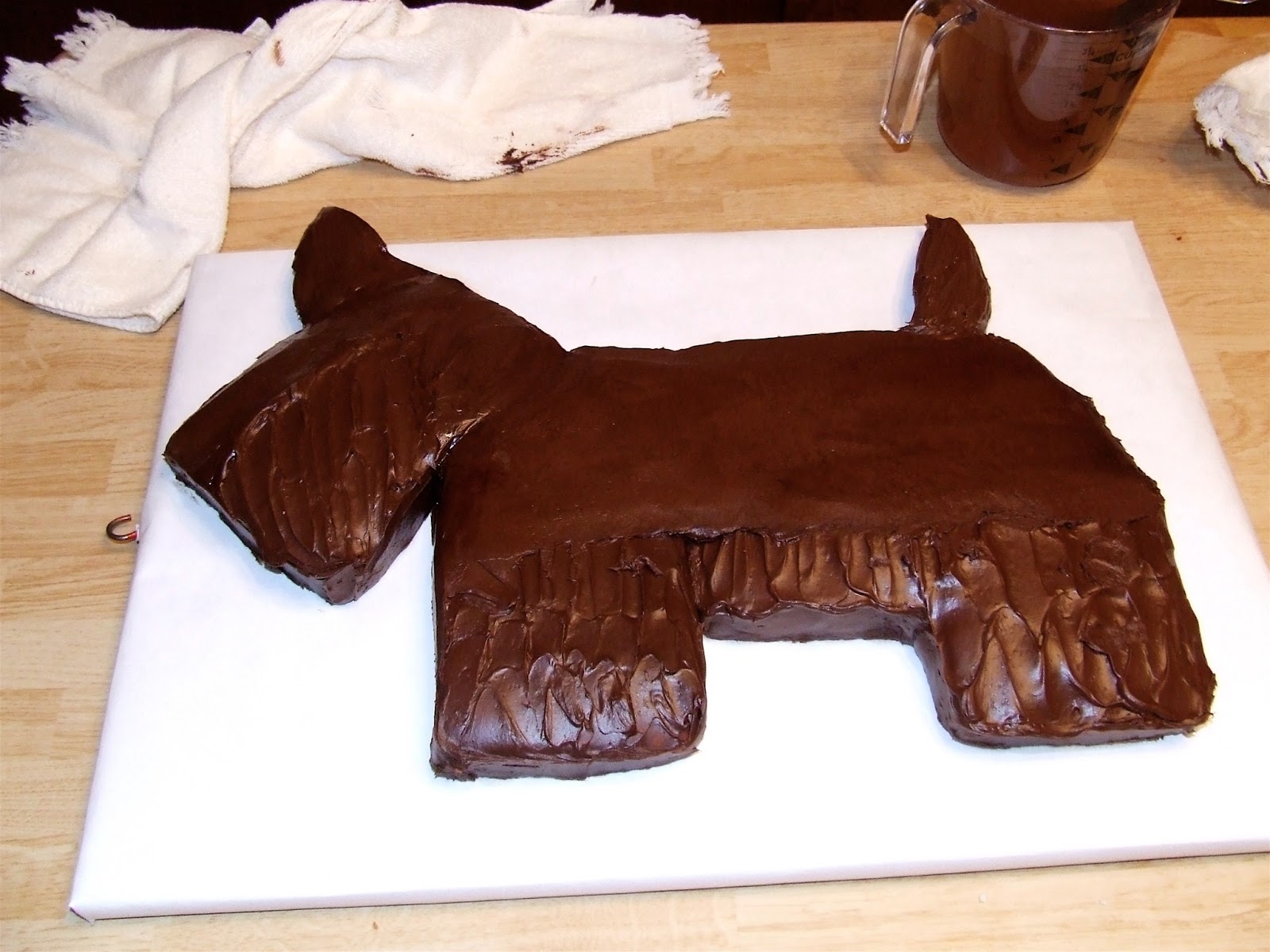 Honeycomb : Scottish Terrier cake!