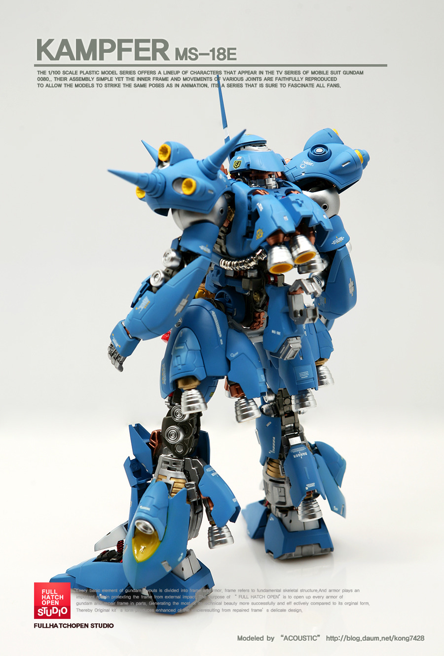 GUNDAM GUY: 1/100 Kampfer [Open Hatch] - Custom Build