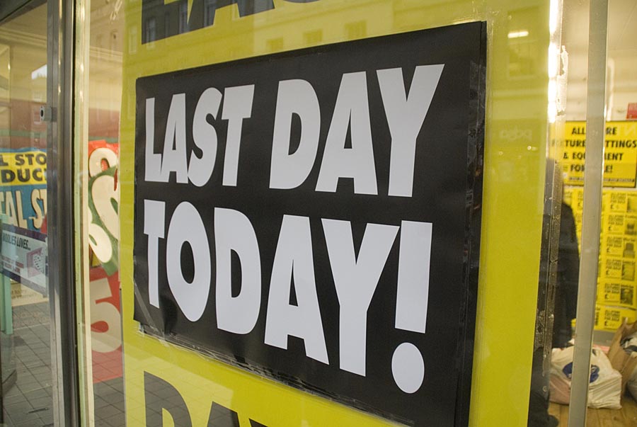 To be continued....: Today is your last day