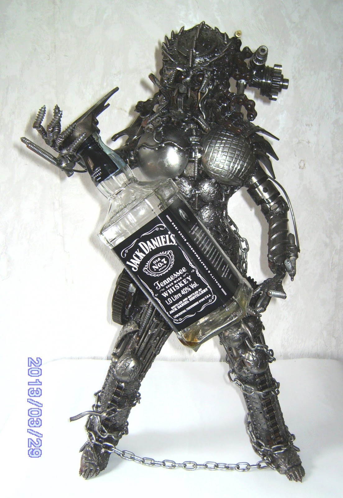 Metallkunst & Design: Predator Filmfigur Klein