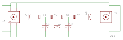 The Sync Channel Blog: Quick PCB: Crystal Ladder Filter