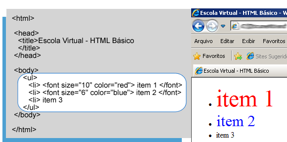 CriArte: Formatando um documento HTML