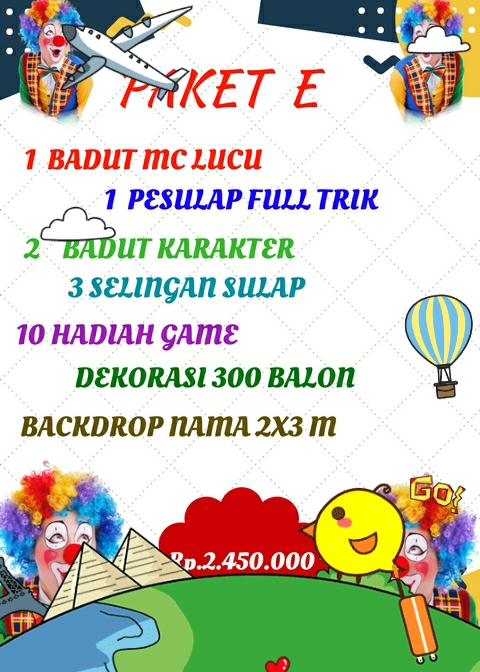 Badut solo/badut ulang'tahun solo/badut terdekat 085865998849/ ...