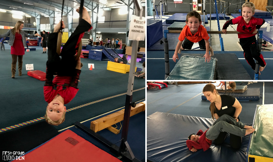 First Grade Lyons' Den: Gymnastics at the YMCA
