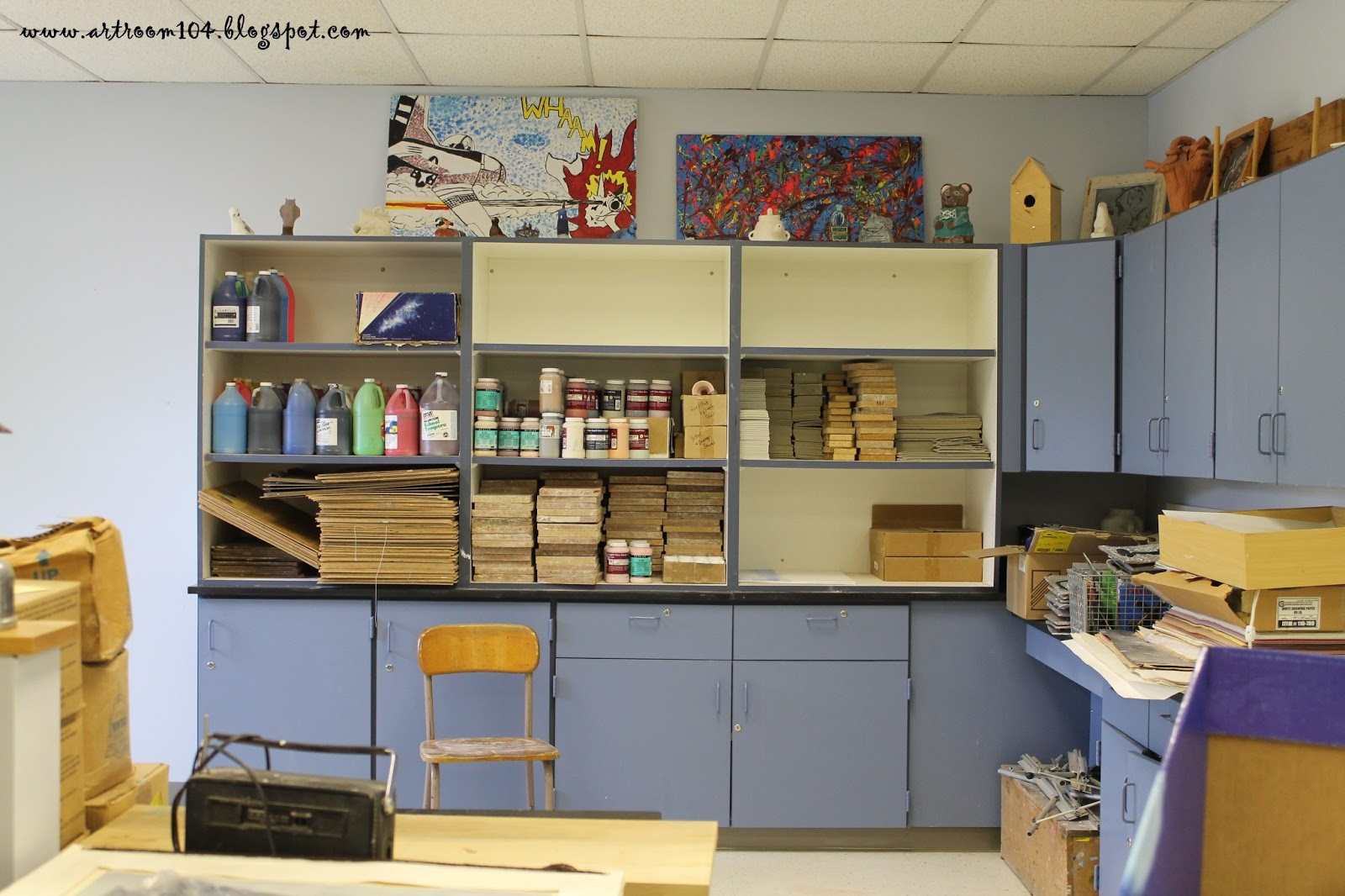 Art Room 104: High School Room Progress...
