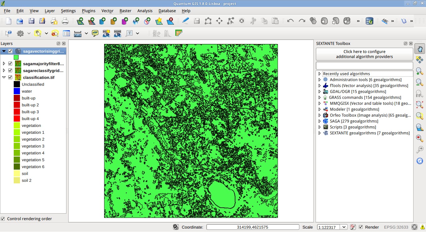 From GIS to Remote Sensing: Convert a Land Cover Classification from Raster to Vector in QGIS