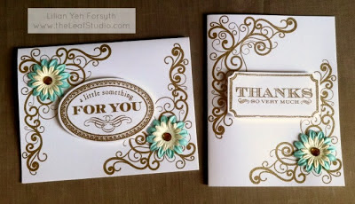 Heat Embossed Cards - The Leaf Studio