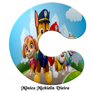 Paw Patrol Letters. Letras de Paw Patrol - Oh my Alfabetos!