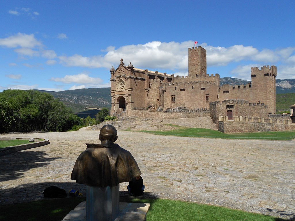 ARTE CON HISTORIA ESCUDOS: NAVARRA.CASTILLO DE JAVIER. JAVIER