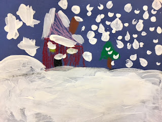 Art at Hosmer: Snowy Day Collages