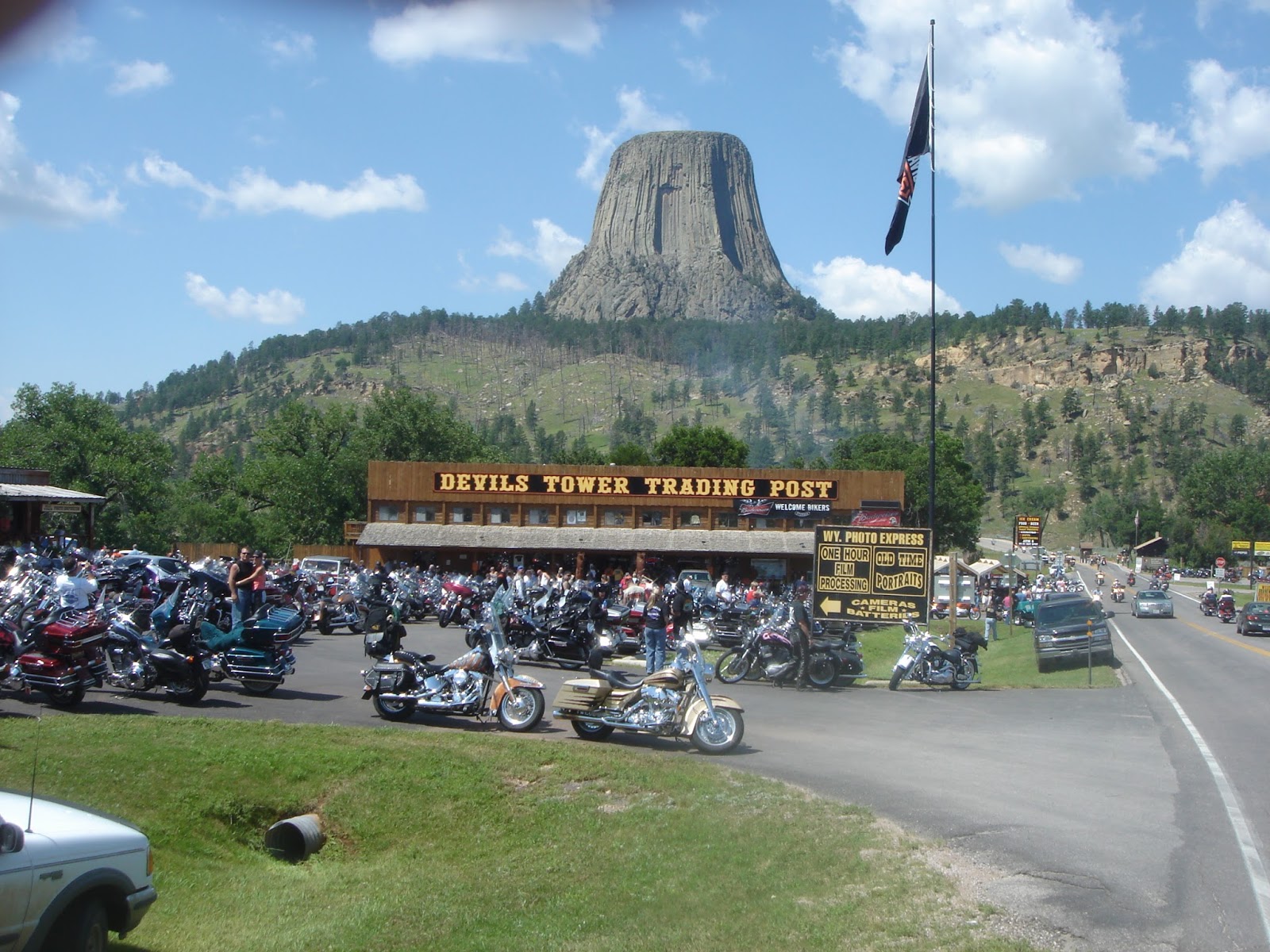 J JERVEY 'S WORLD: Sturgis Motorcycles at Devils Tower, Hulett, Wyo.
