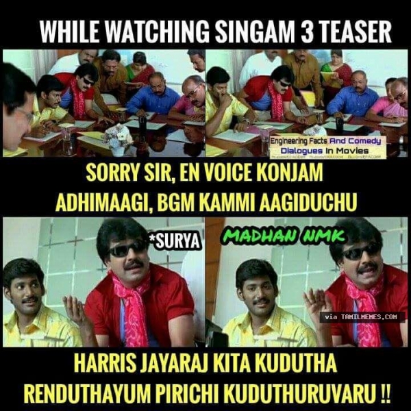 Singam 3 Memes ~ Tamil Comedy