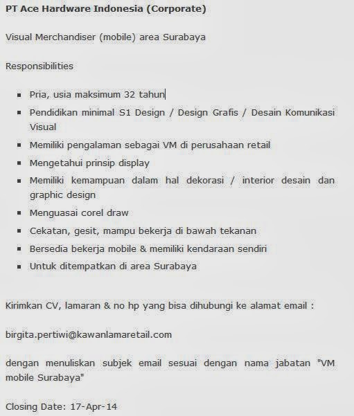 Loker Surabaya Terbaru April 2014 | Portal Lowongan Kerja