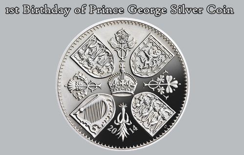 £5 Silver Coin 1st Birthday of Prince George | Lunaticg Coin