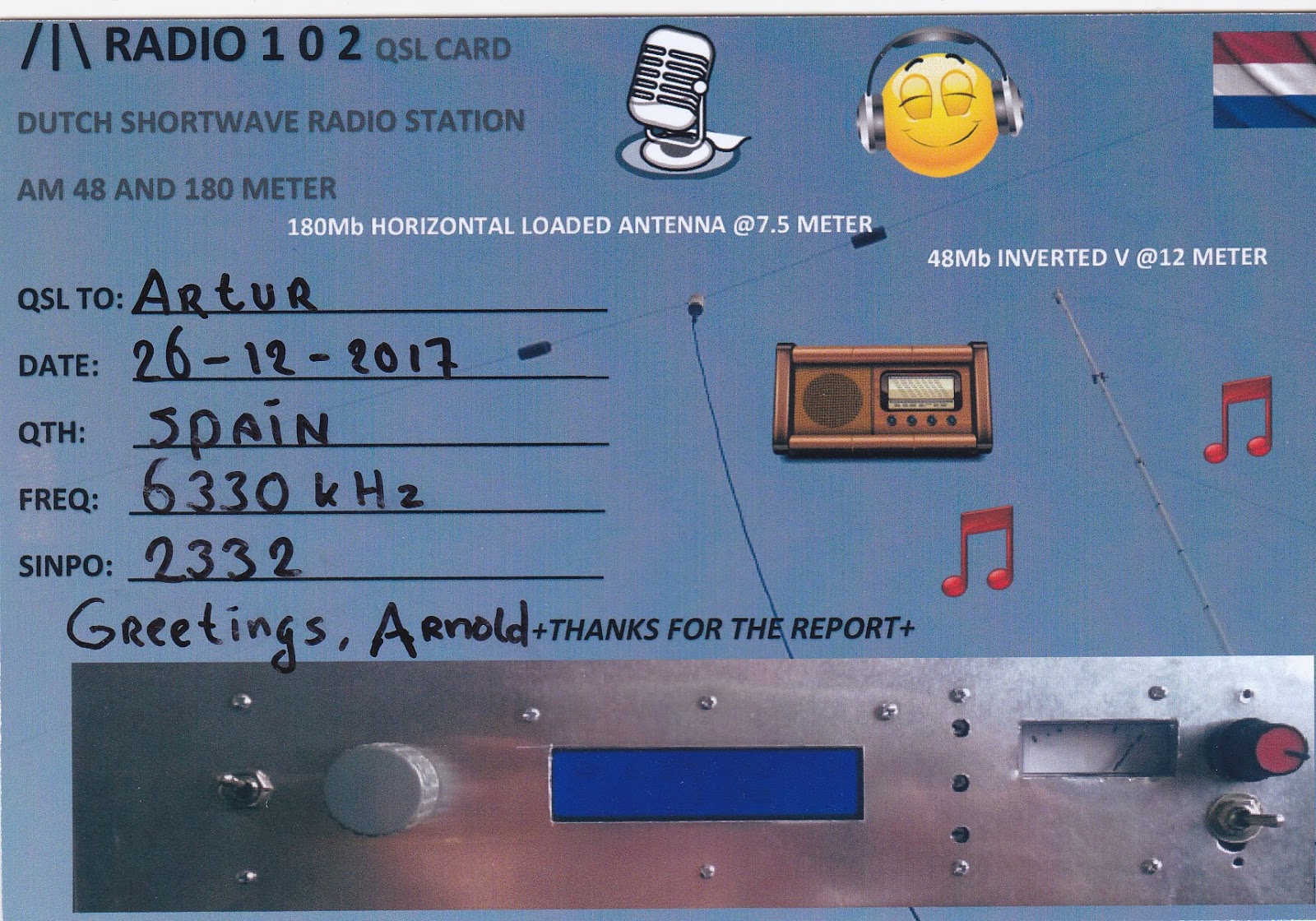 MARESME DX: QSL Radio 102