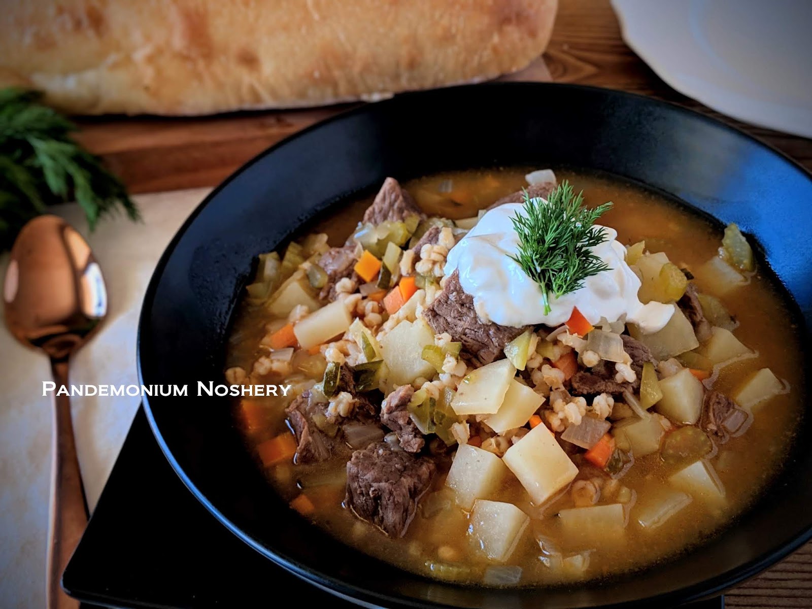 Rassolnik - Russian Pickle Soup #ImprovCookingChallenge