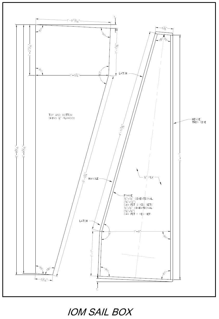 IOM Rig Box (IOM Sail Box) plans