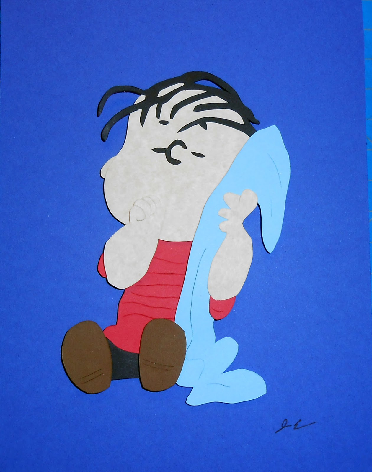 Jeff Ellison Art: Linus 3-D paper diorama