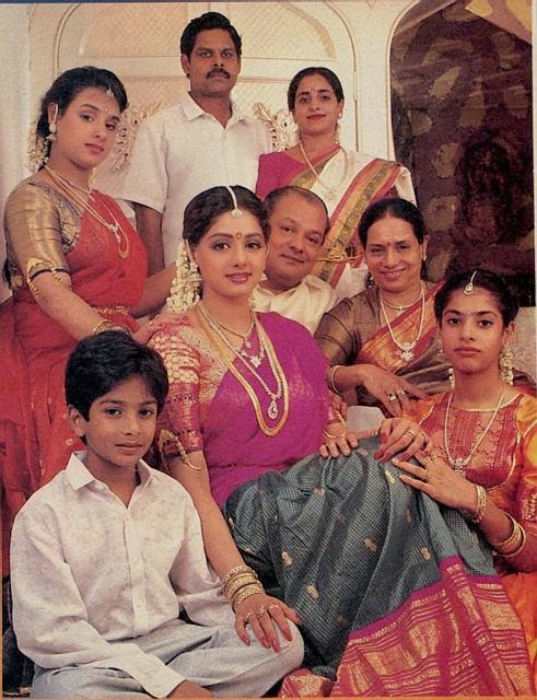 Sridevi: Sridevi with her younger sister Sreelatha, mother Rajeshwari ...
