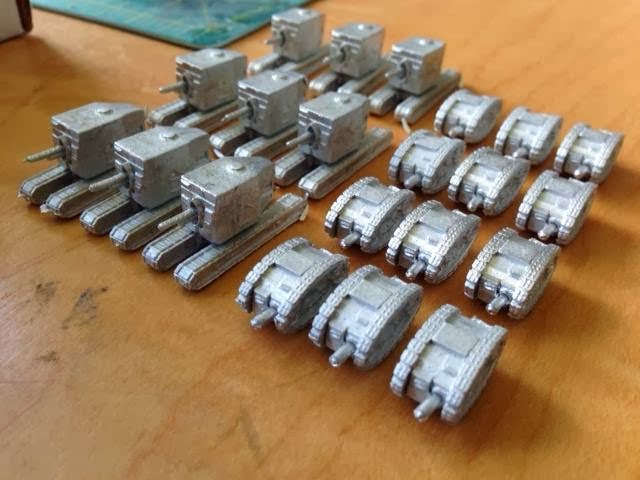 Wargame News and Terrain: Zombiesmith: Upcoming 6mm Quar Tanks and Porkers