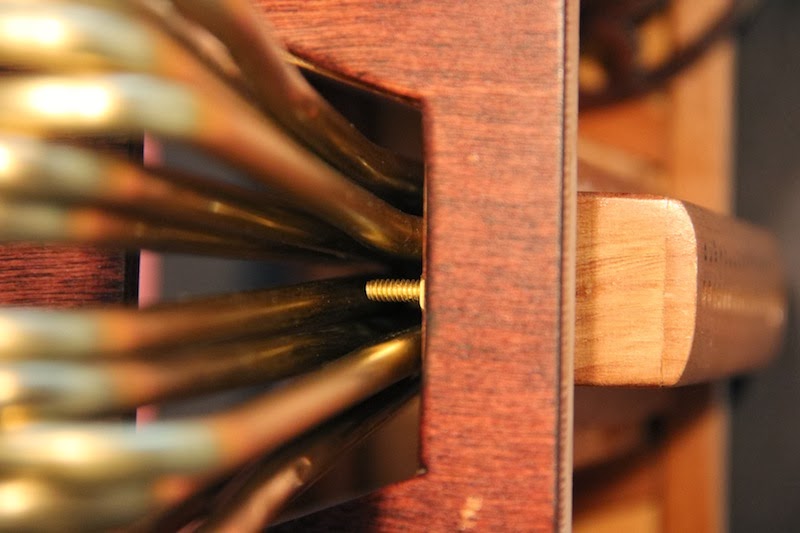 Building a Homemade Crank Organ: Mounting the tracker bar and fitting ...