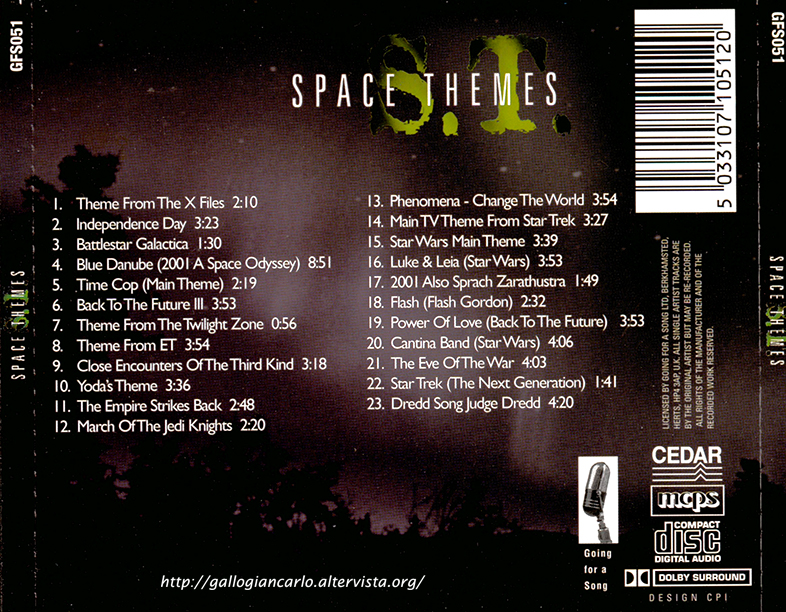 Various Artists – "Space Themes" Soundtracks CD – – Fotografie ed altro
