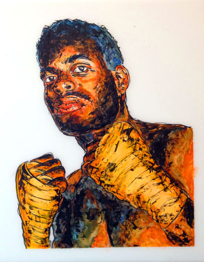 Art Boxing Image Painting Sports Art