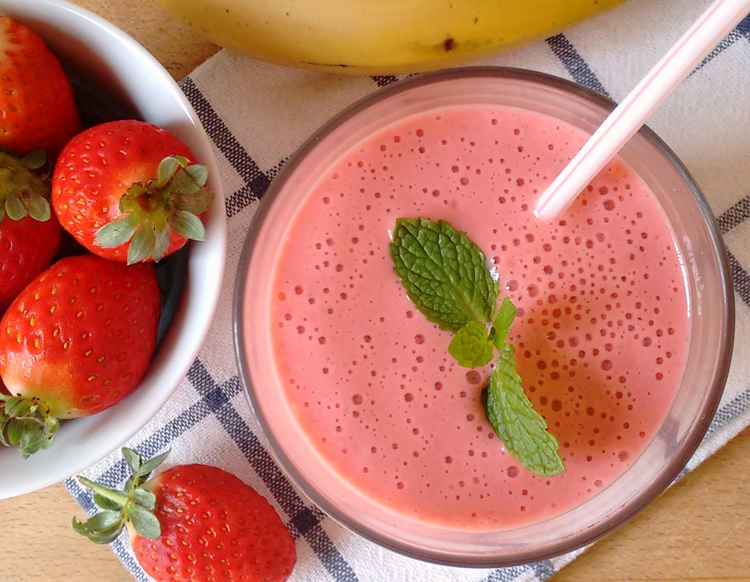 Cooking Chef: Smoothie de morango e banana