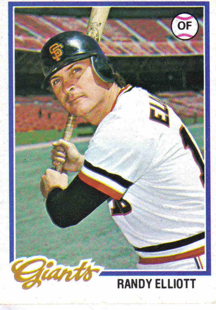 A Giant Blog: 1978 Topps #719 - Randy Elliott