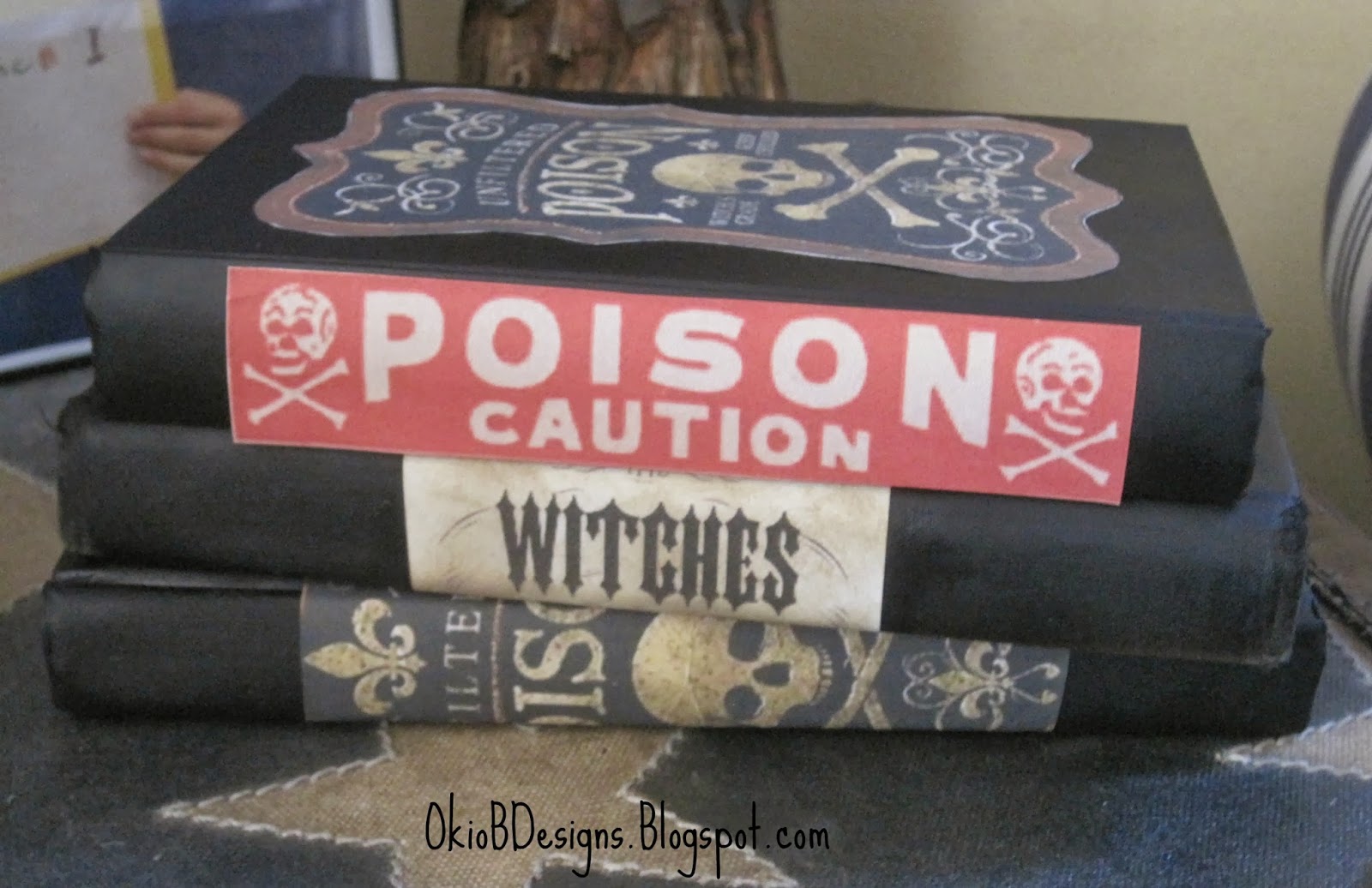 Creepy Halloween Book Stack - Okio B Designs