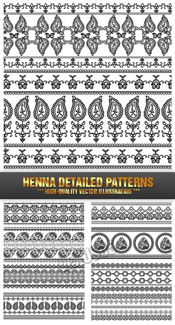 Quality Graphic Resources: Henna Patterns - Vector Stock