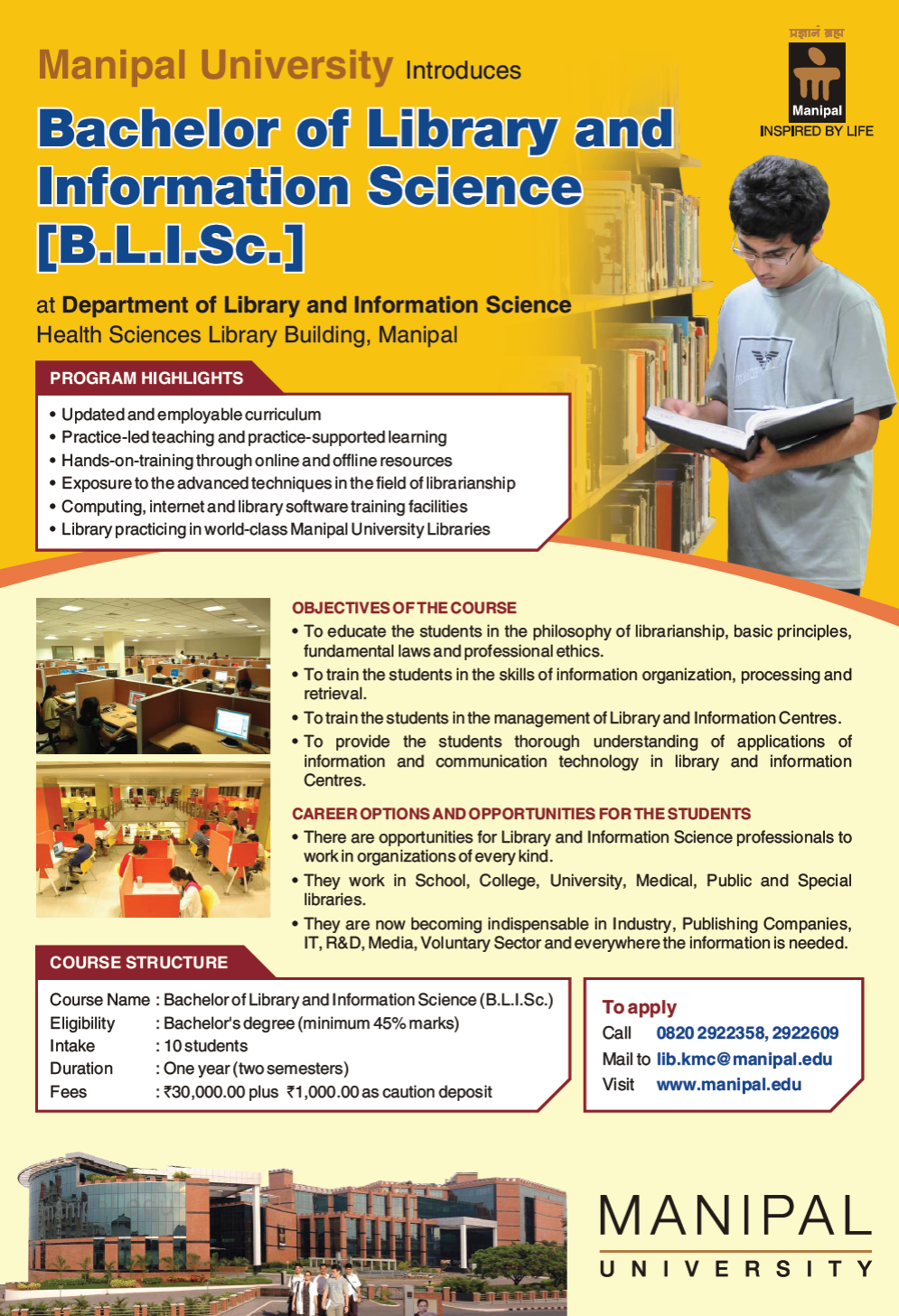 Manipal University Introduces Bachelor Of Library And Information manipal-university-introduces-bachelor-of-library-and-information
