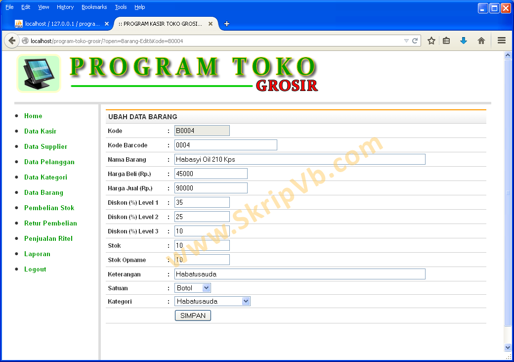 Skripsi Program Aplikasi Penjualan pada Toko Grosir berbasis Web dengan ...