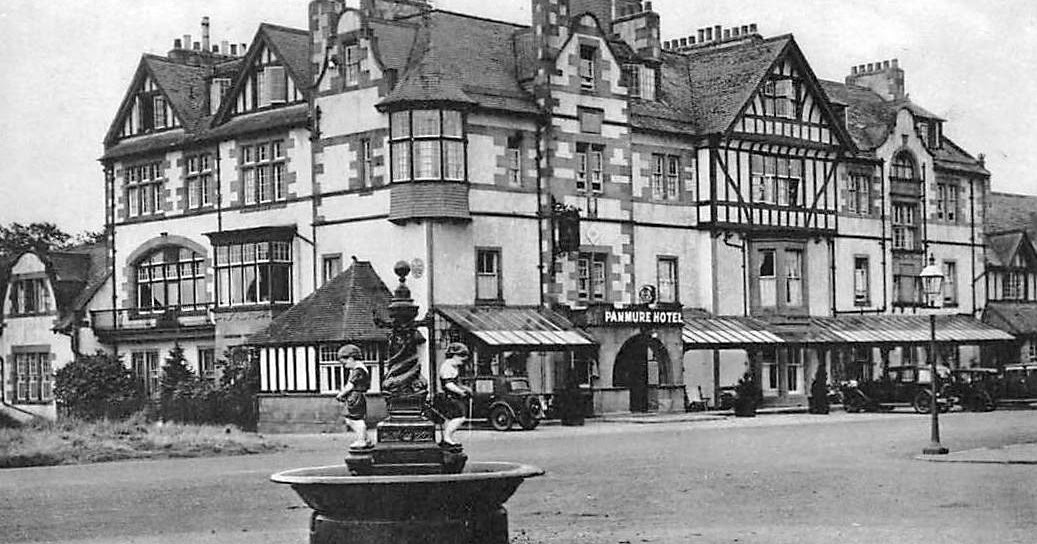 Tour Scotland: Old Photograph Panmure Hotel Edzell Scotland