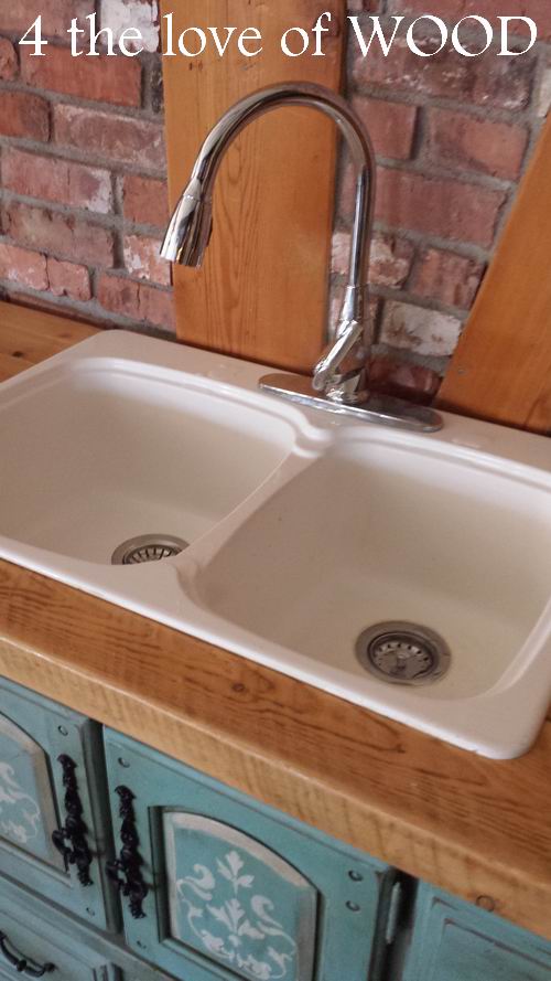 4 the love of wood: BEAUTIFUL WORKSHOP SINK - made from an old dresser