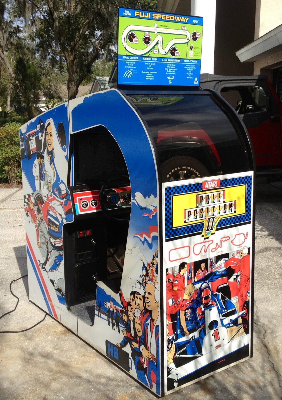 Spaceport Arcade: Pole Position Cockpit Topper