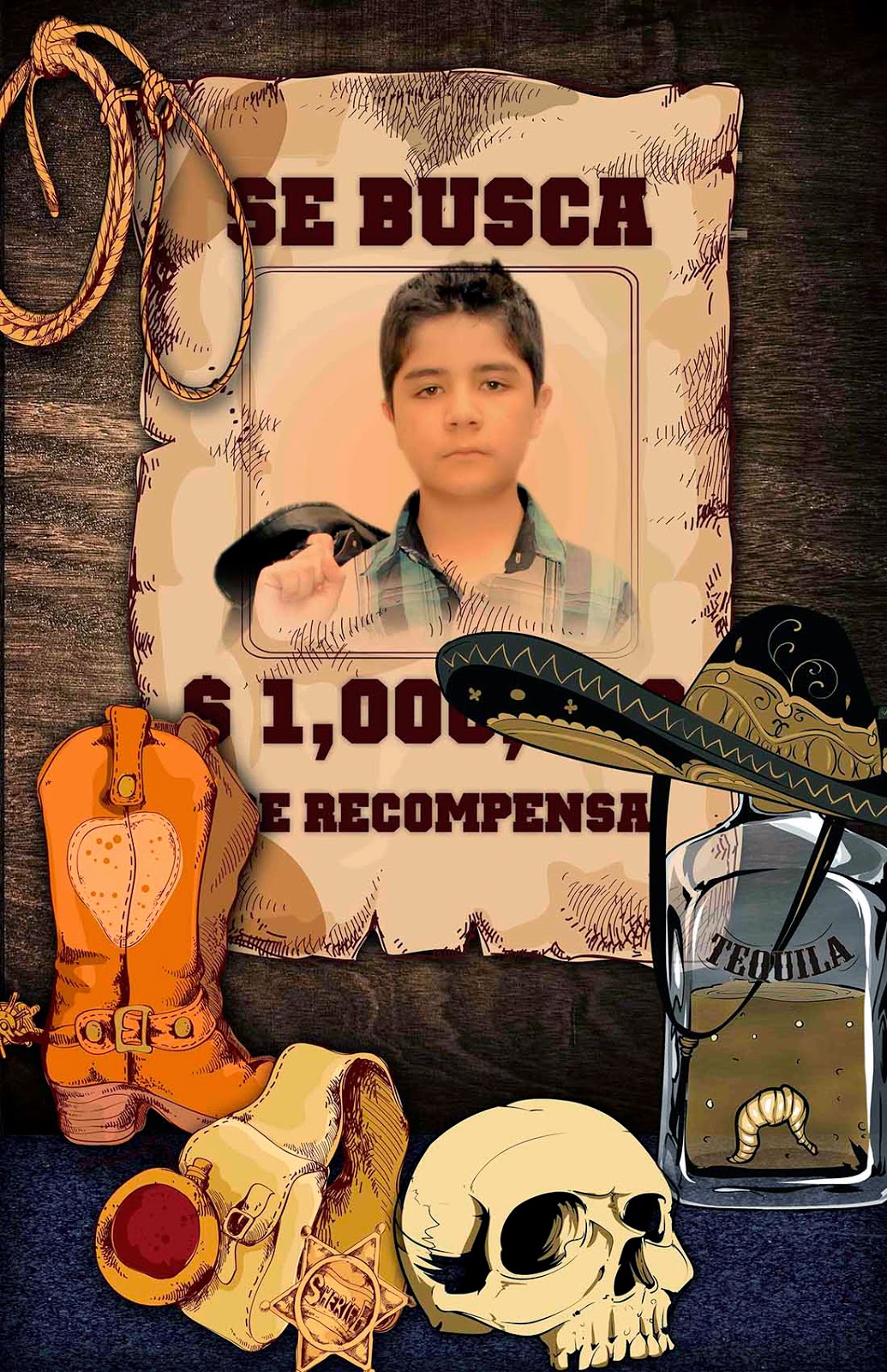 PSDs para ellos 2022: Cartel "SE BUSCA" en .psd