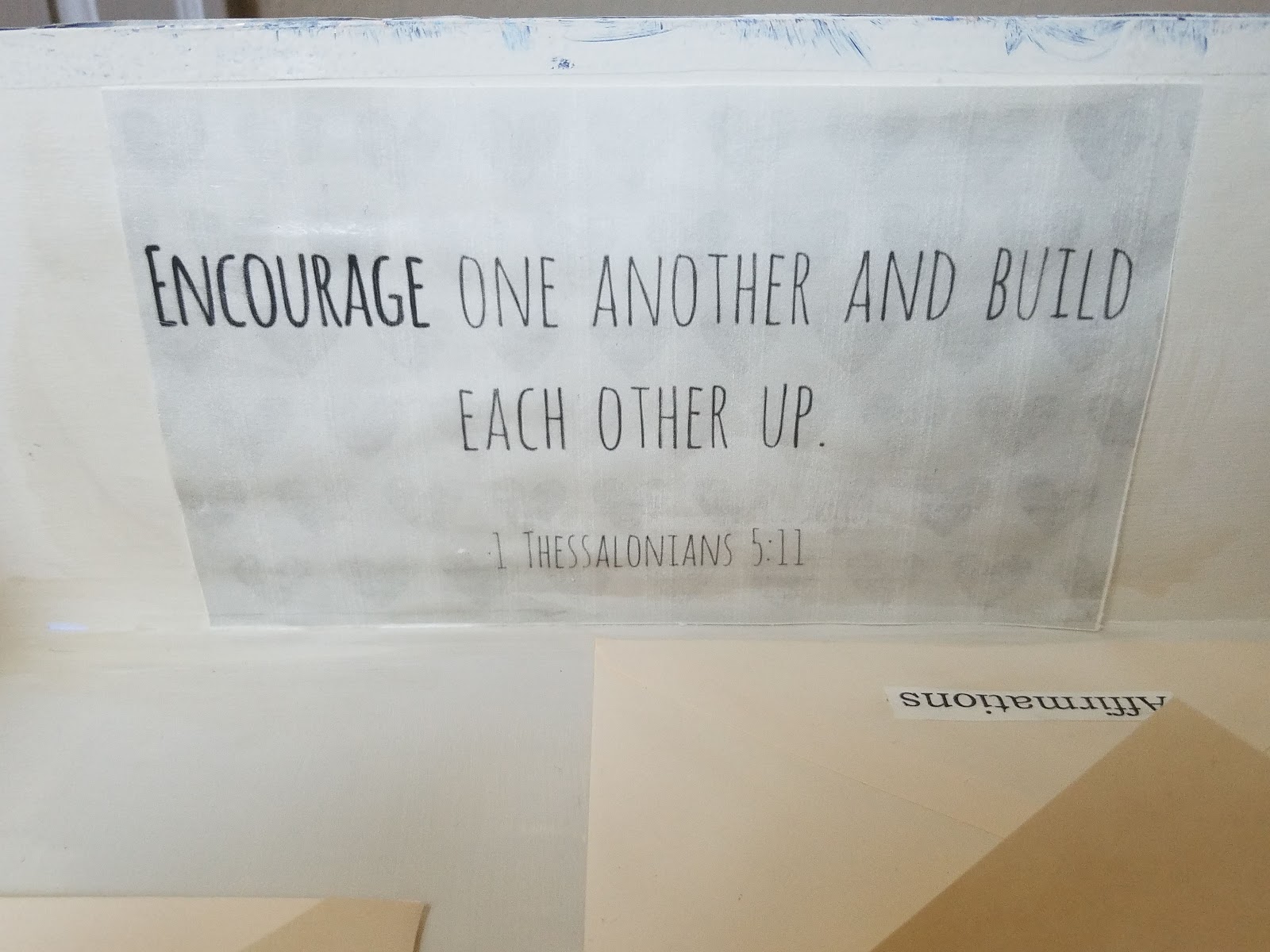 How to make an Encouragement Box